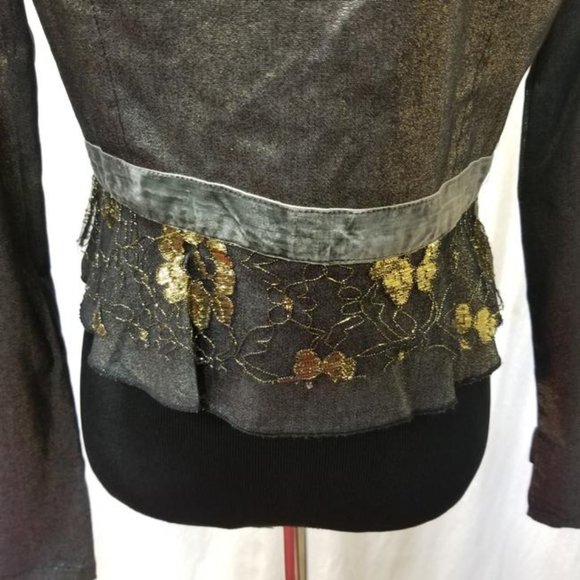 Grifflin Paris | Jackets & Coats | Grifflin Metallic Vintage Art ...